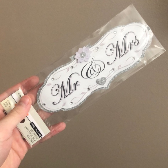 Other | Wedding Mr And Mrs Sticker | Poshmark
